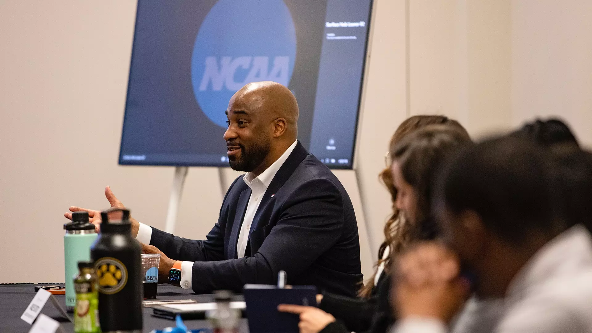 Denver Broncos President Damani Leech returns to NCAA roots, speaks to ...