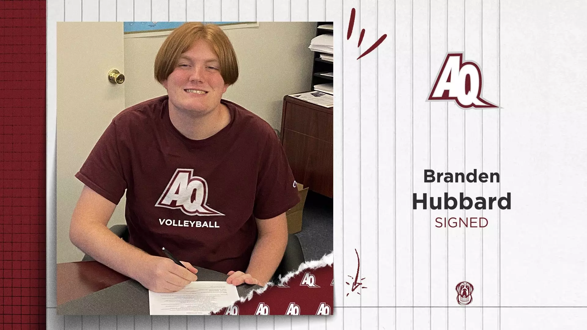 Men's Volleyball Begins Signee List with Brandon Hubbard - Aquinas College