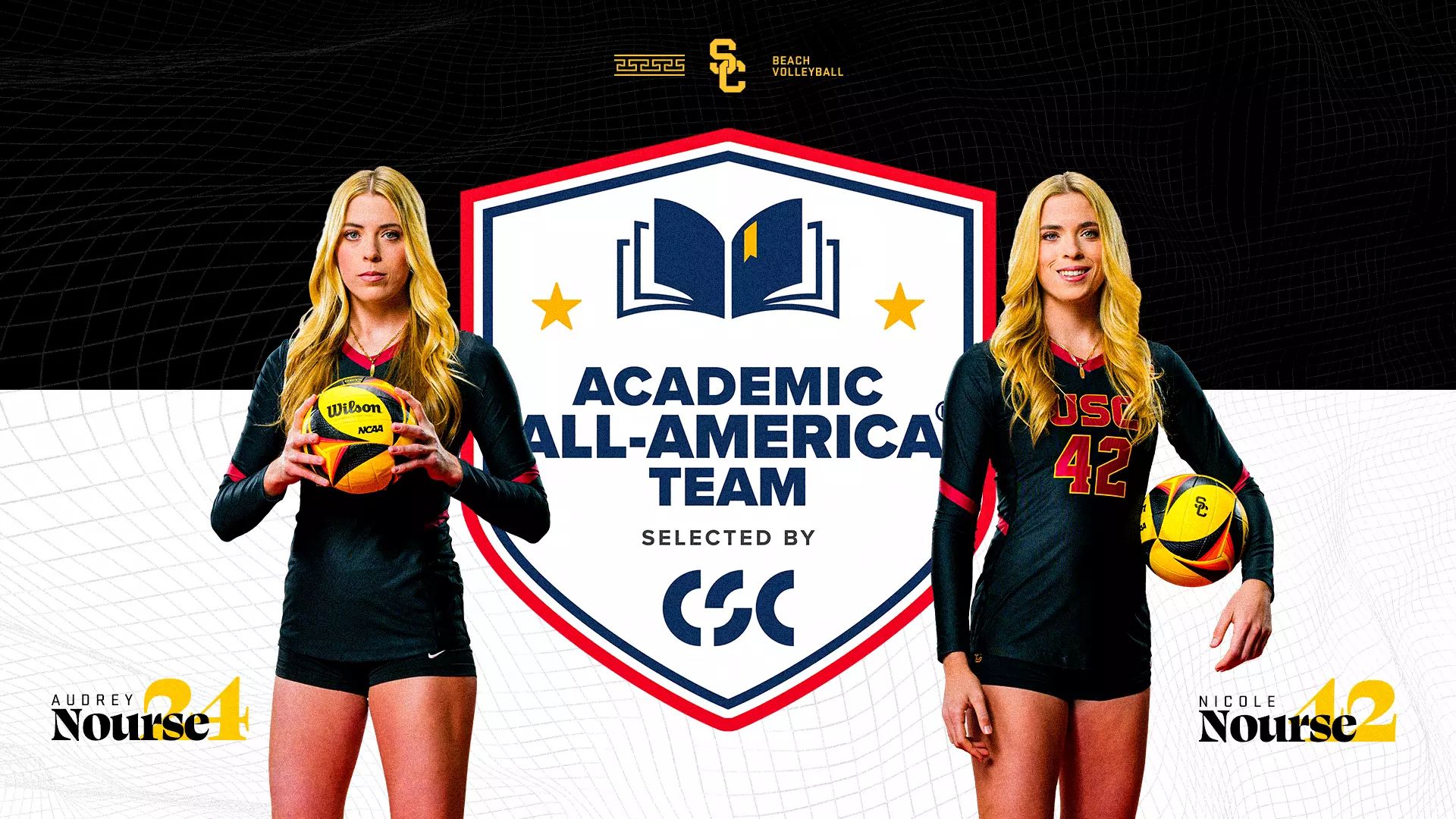USC Beach Volleyball's Audrey and Nicole Nourse Earn Academic All-America Honors - USC Athletics