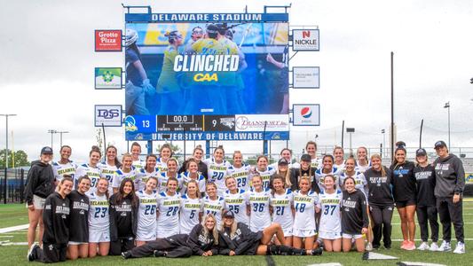 Womens Lacrosse Clinches Caa Tournament Spot With Win Over Towson