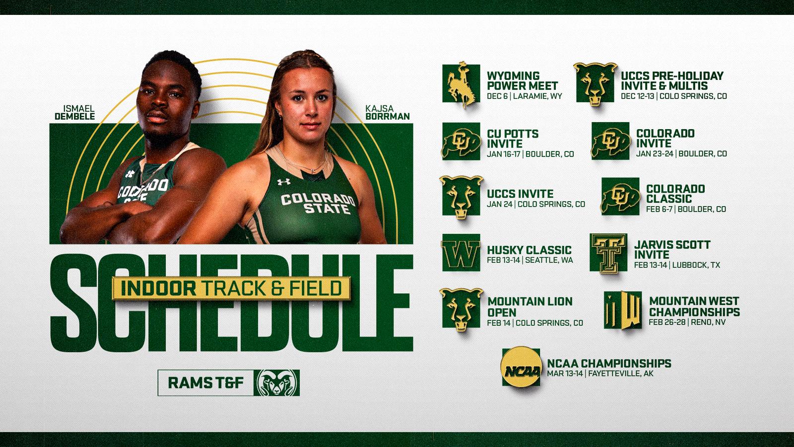 Track and Field Release 2025-2026 Indoor Schedule - Colorado State ...