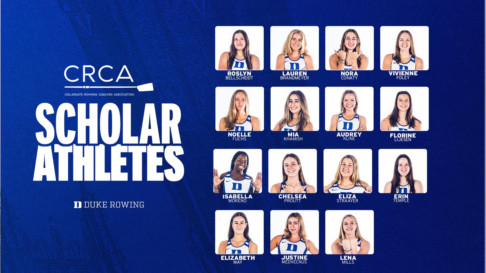 Program-Record Fifteen Blue Devils Named CRCA Scholar-Athletes - BVM Sports