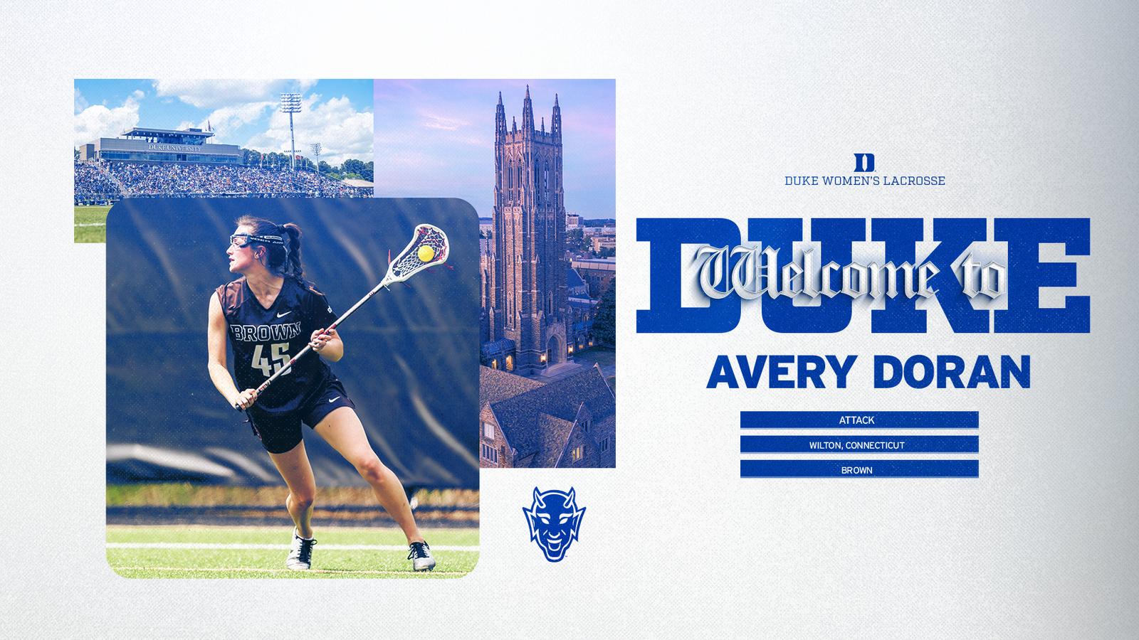 Kimel Adds Avery Doran to 2026 Roster - Duke University