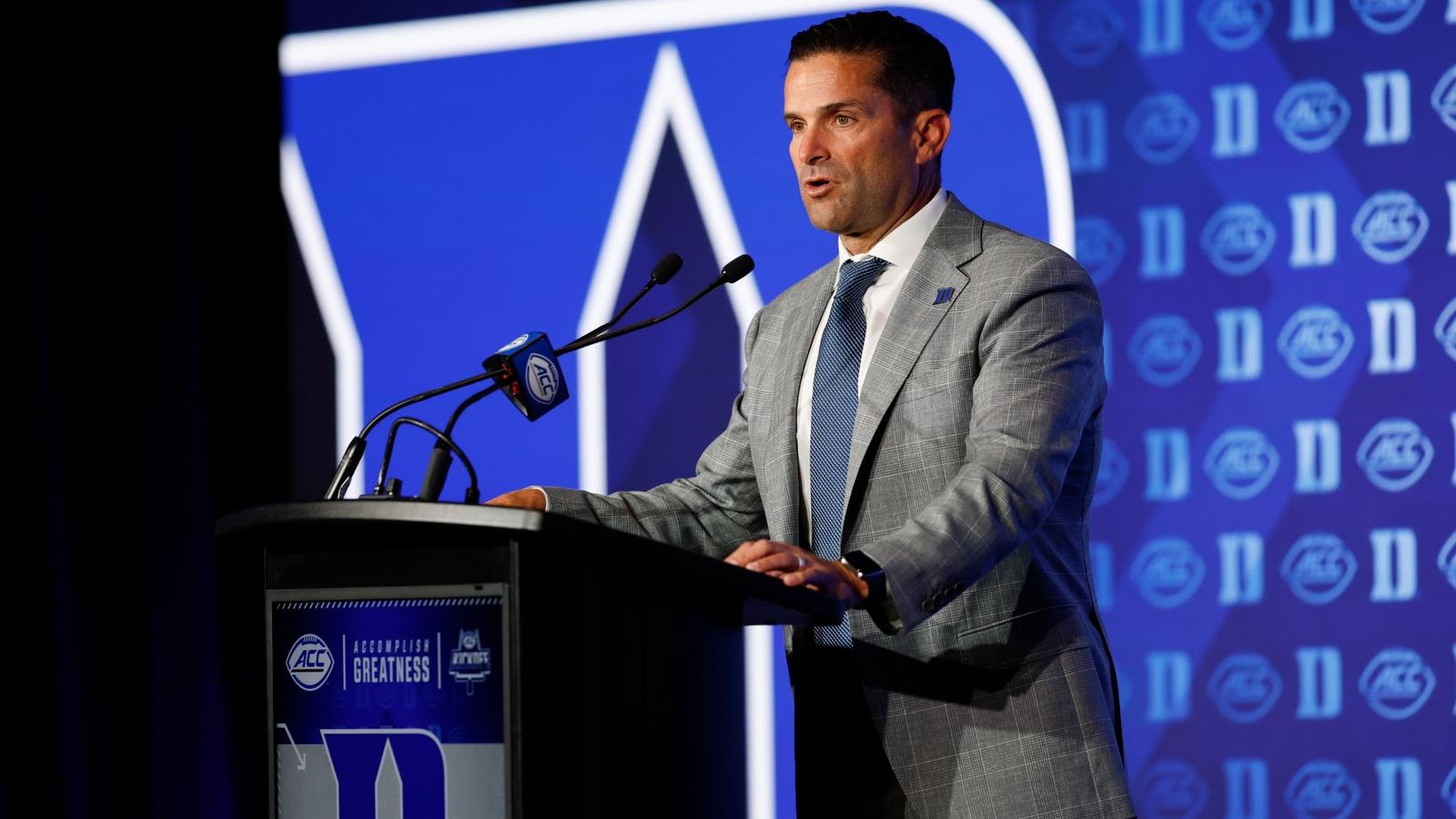 Diaz Conducts ACC Championship Game Press Conference - Duke University