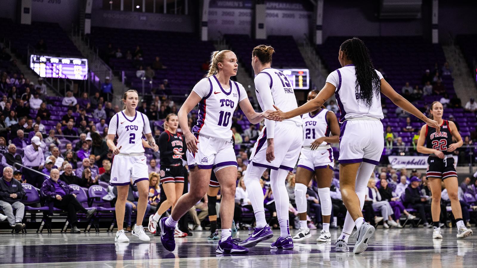 No. 10 TCU Rides First Half Surge Past No. 23 Utah, 81-73 - TCU Athletics