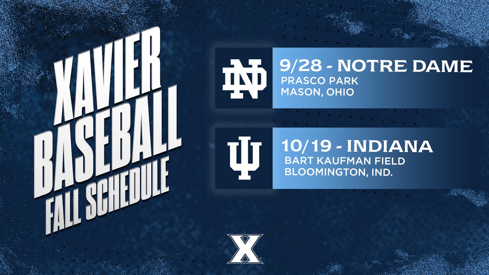 Xavier Baseball Announces Fall Schedule - Xavier University Athletics