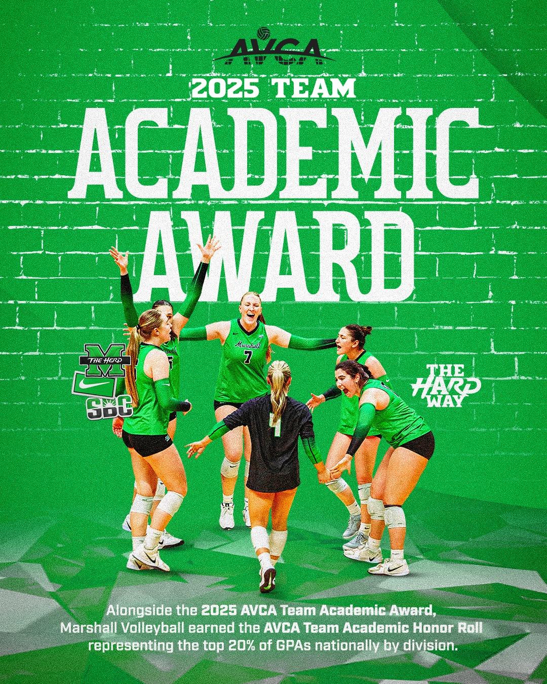Herd Volleyball Earns 2025 AVCA Team Academic Award - Marshall ...