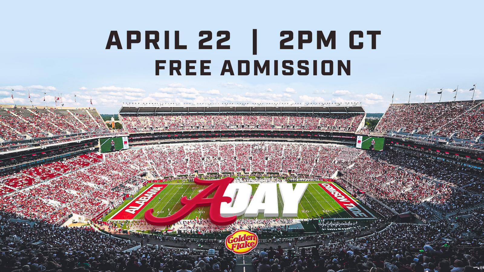 Golden Flake A-Day Details Announced - Alabama Athletics