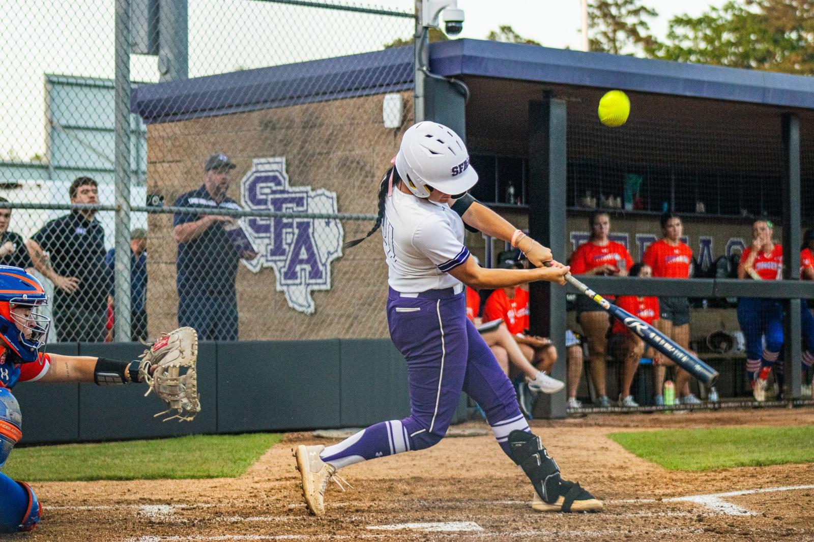 SFA Wins Series Opener Against HCU in Walk-Off Run-Rule Fashion ...