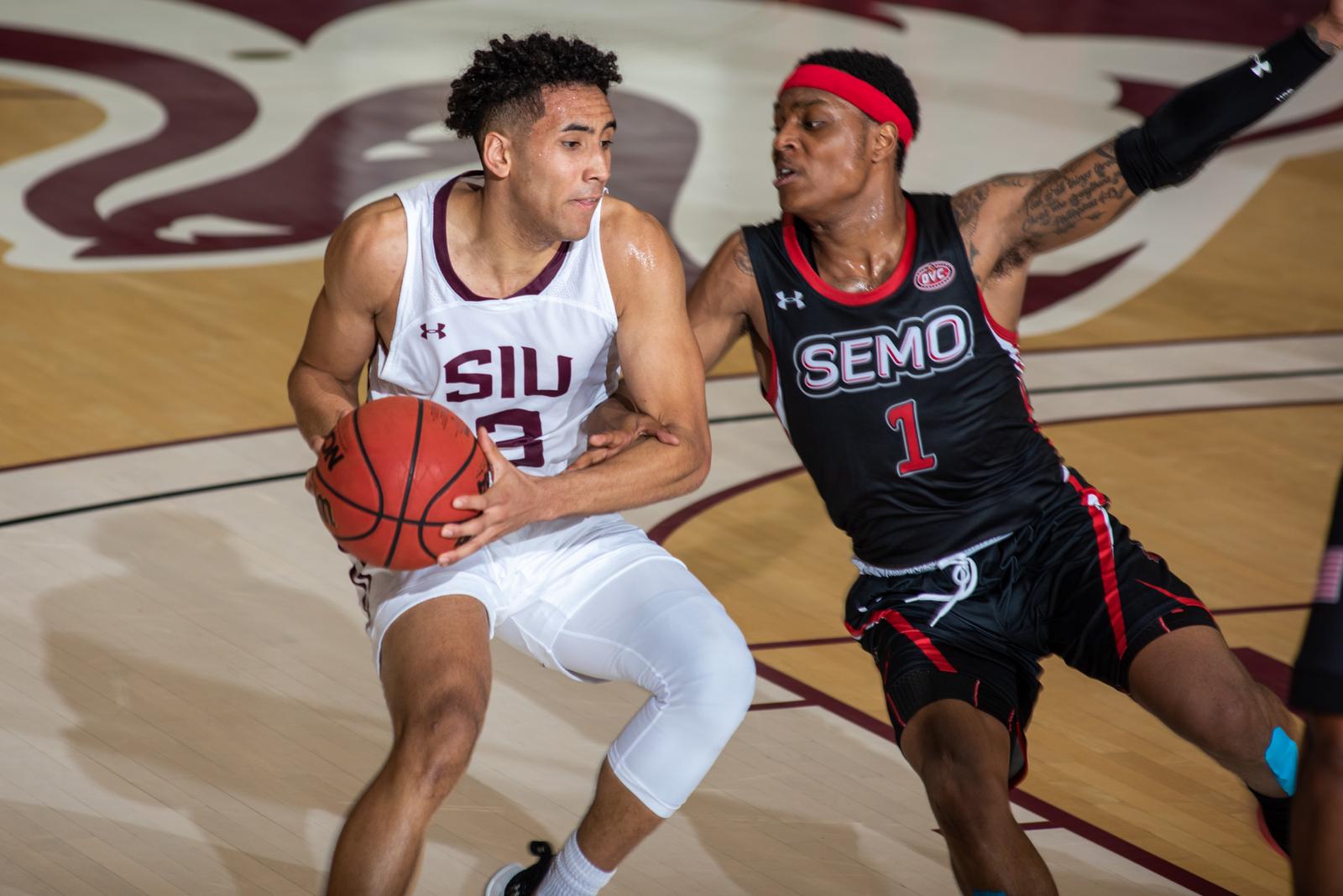 Men's Basketball wins rivalry game over SEMO, 80-55 - Southern Illinois ...