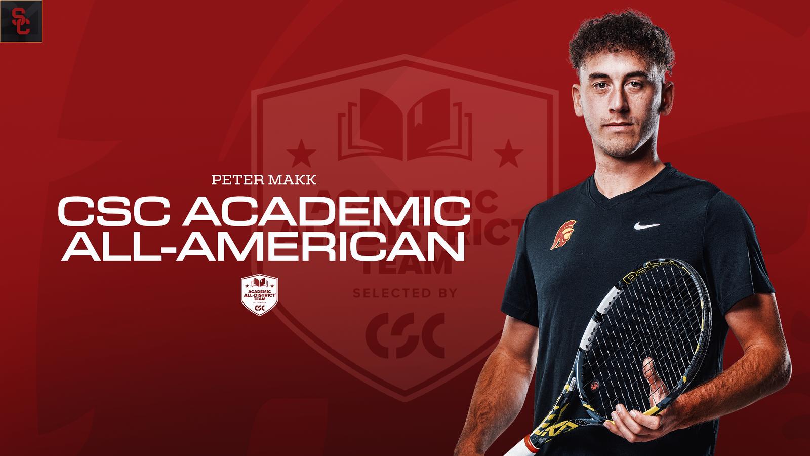 USC Men’s Tennis’ Peter Makk Named to CSC Academic All-American Third ...