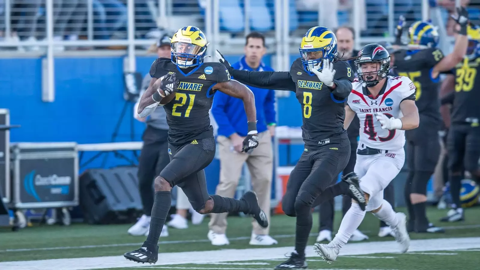 Blue Hens Roll Past Saint Francis 56-17 in First Round of FCS Playoffs ...