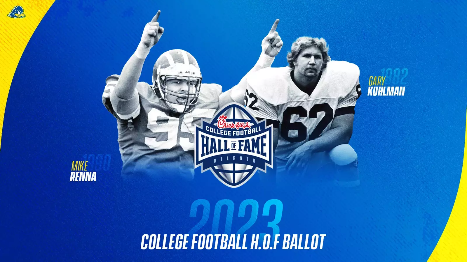 Delaware Alums Kuhlman and Renna Part of 2023 CFB Hall of Fame Ballot ...