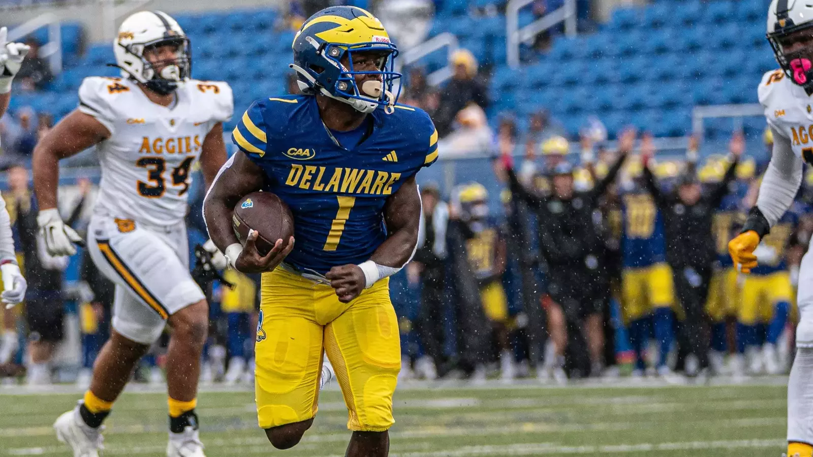 No. 8/8 Football Battles Past NC A&T 21-6 - University of Delaware ...