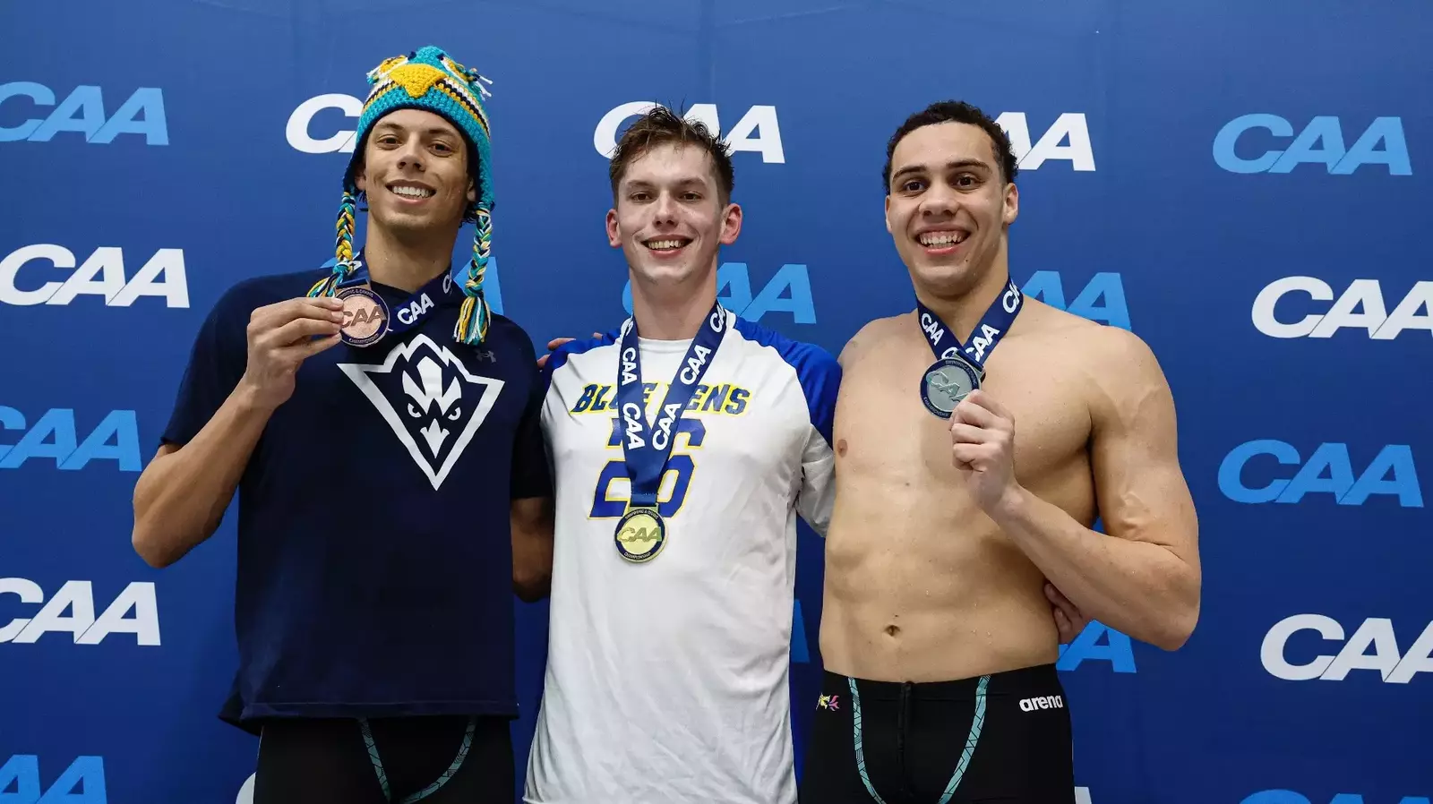 Men's Swimming & Diving Finishes CAA Championships in Second Place ...