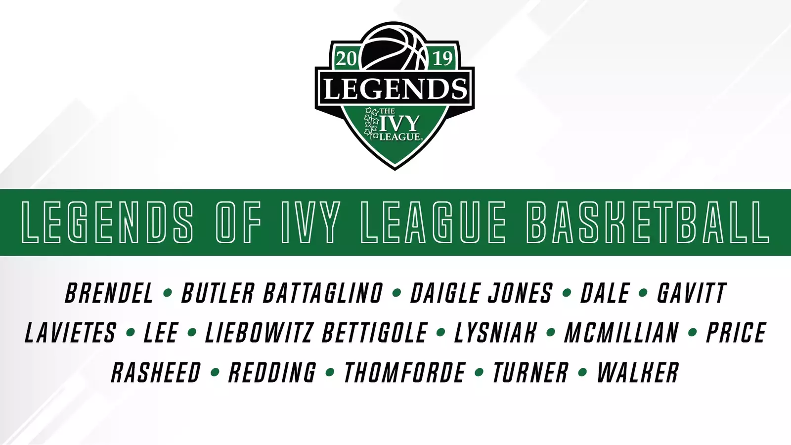 Ivy League Announces Prestigious 2019 Class of Legends of Ivy League ...