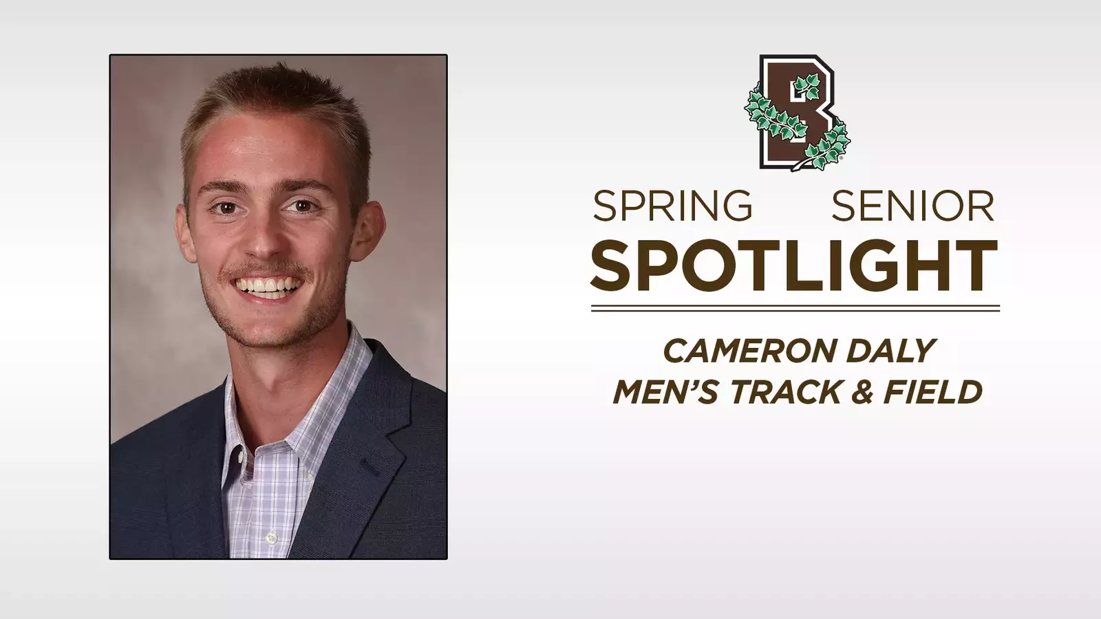 Spring Senior Spotlight: Cameron Daly, Track & Field - Brown University ...