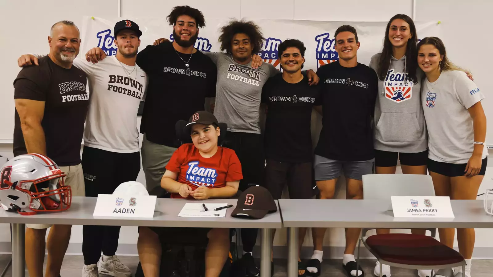 Brown Football Signs Aaden Bessette Through Team IMPACT - Brown ...