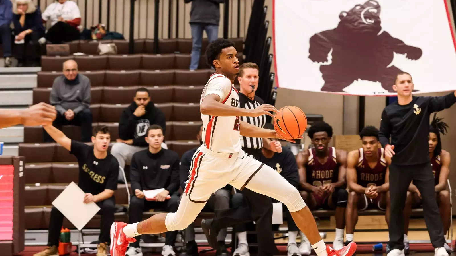 Men’s Basketball Cruises Past RIC for First Win, 92-51 - Brown ...