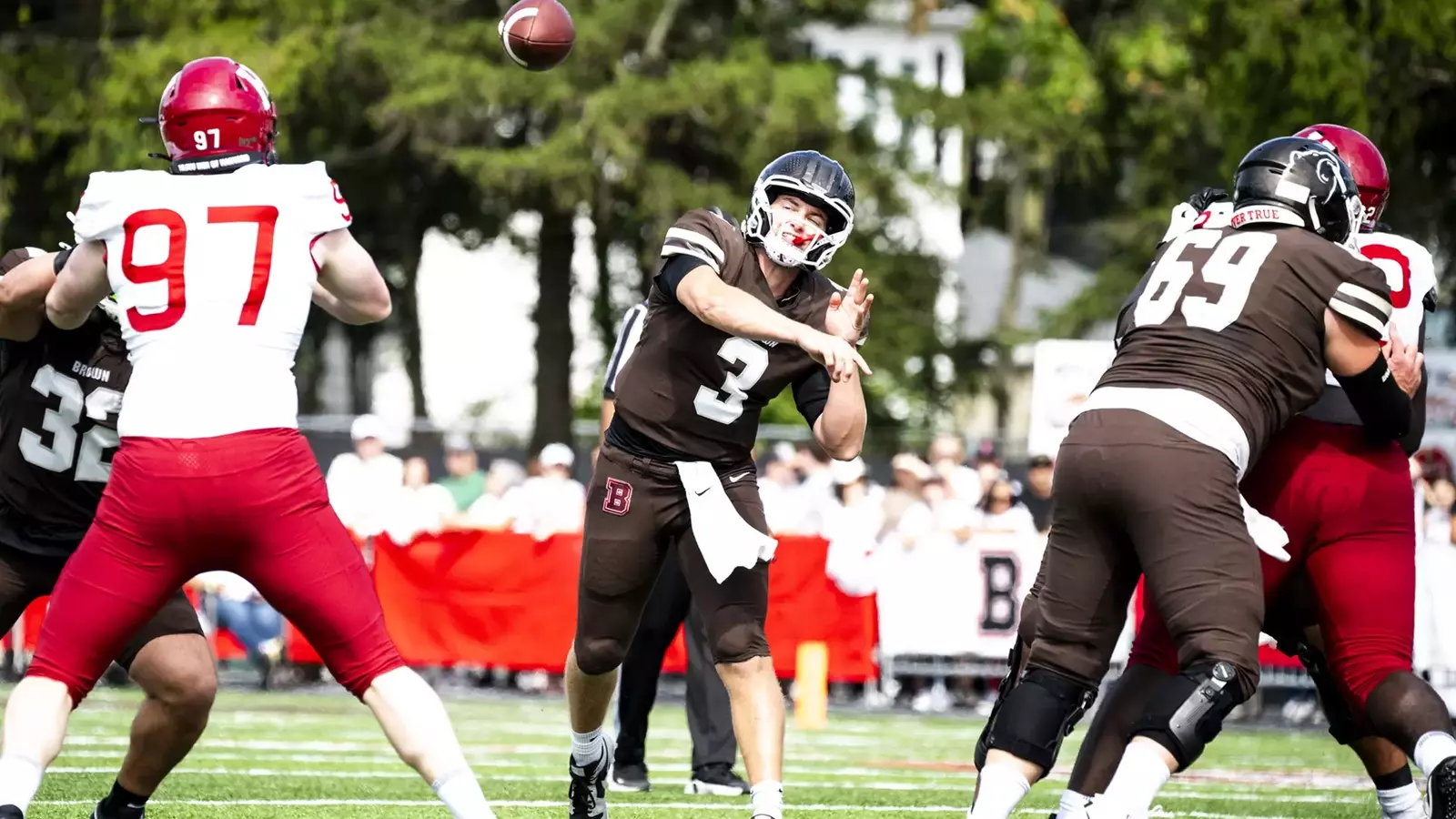 Willcox Earns Weekly Gold Helmet from NEFW - Brown University Athletics