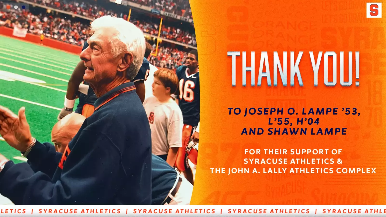 Culinary Hub at John A. Lally Athletics Complex Honors Joseph O. Lampe ...