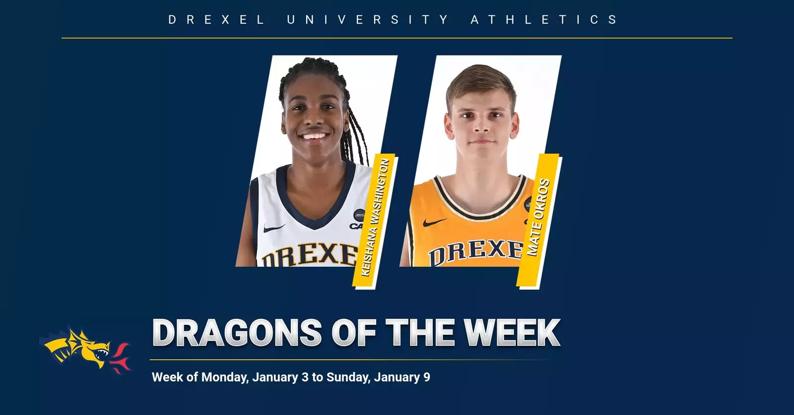 Drexel Dragons of the Week: Washington and Okros - Drexel University ...