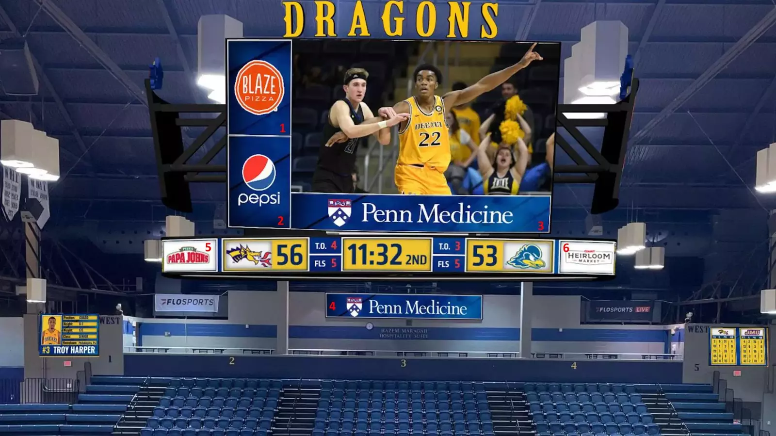 Daskalakis Athletic Center Will Feature Video Board for Upcoming Season ...