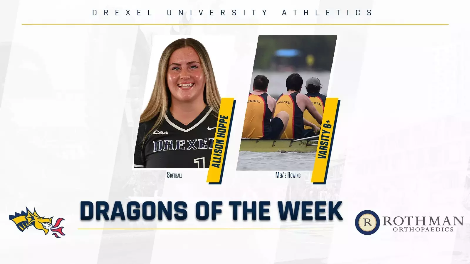 Dragons of the Week: Hoppe and Mens Varsity 8+ - Drexel University ...