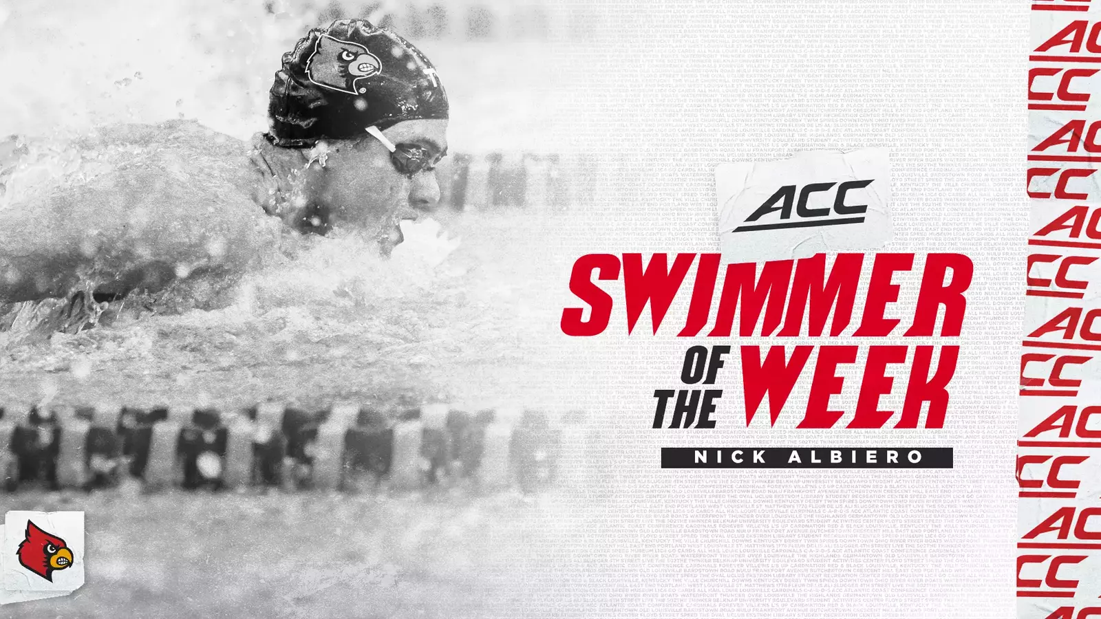Nick Albiero Named ACC Swimmer of the Week - University of Louisville ...