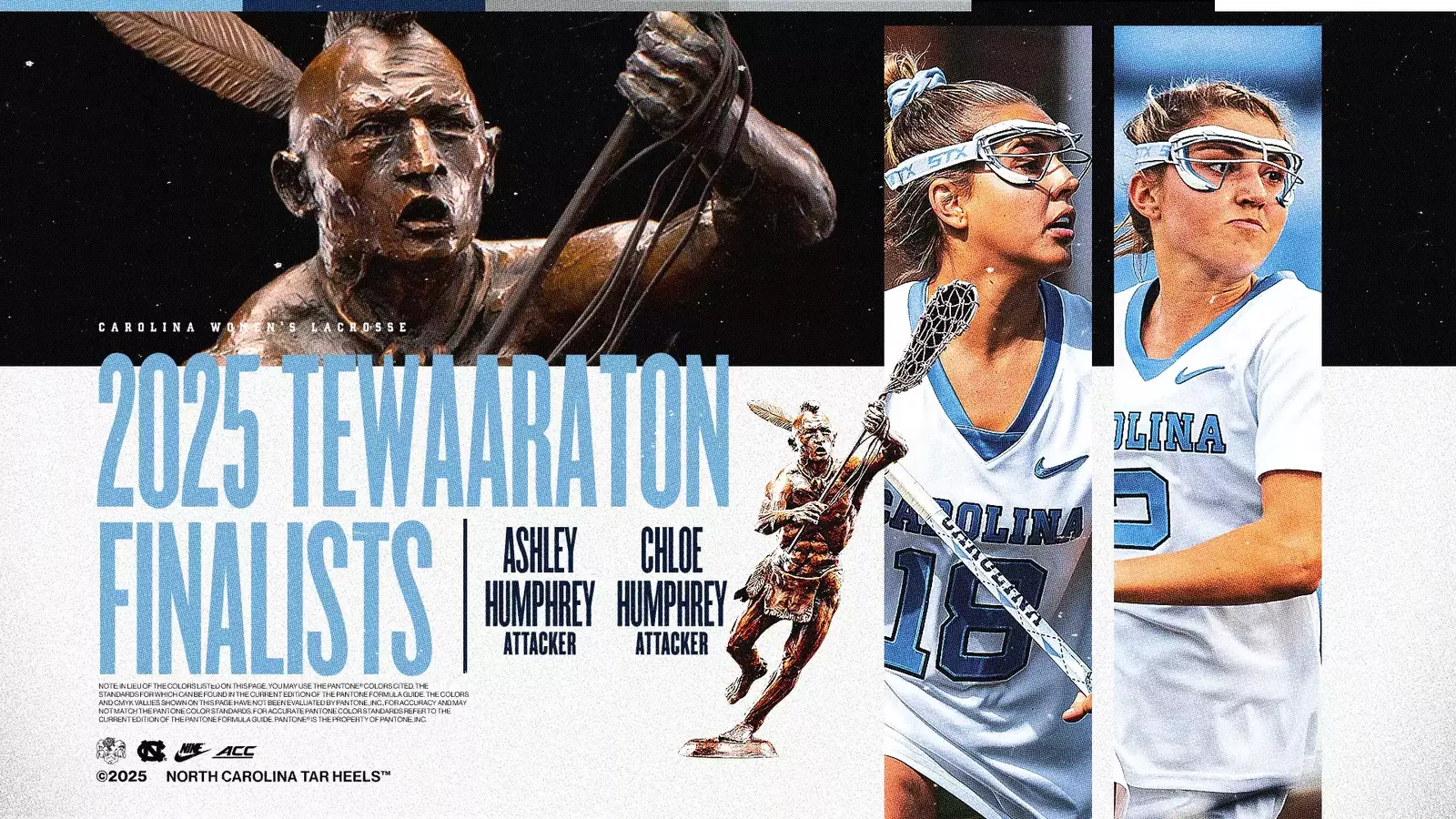 UNC's Ashley, Chloe Humphrey Named Tewaaraton Award Finalists - Tar ...