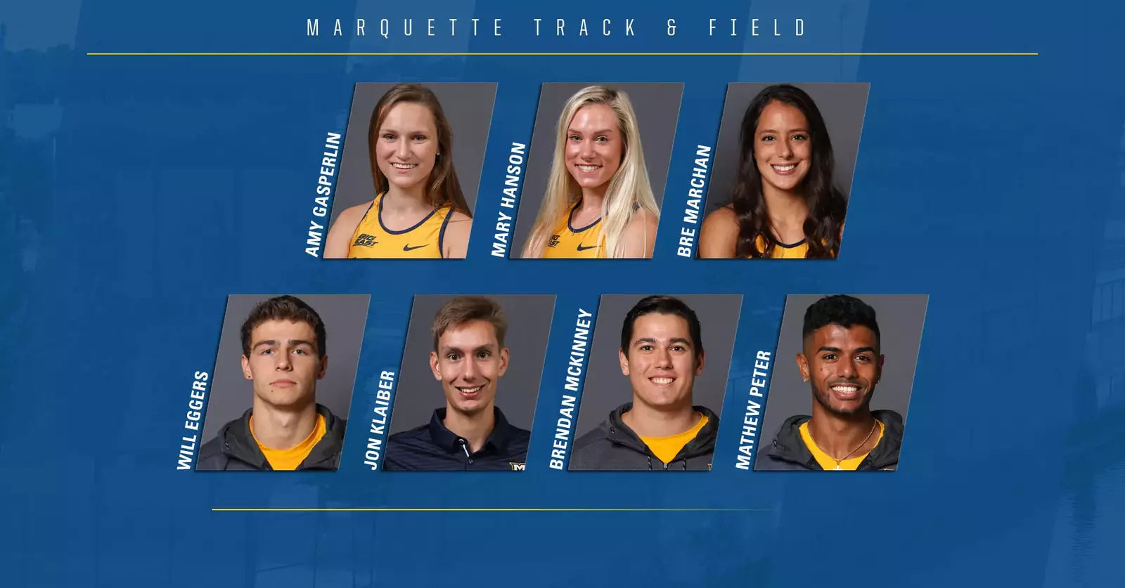 Track & Field Names 2018-19 Team Captains - Marquette University Athletics