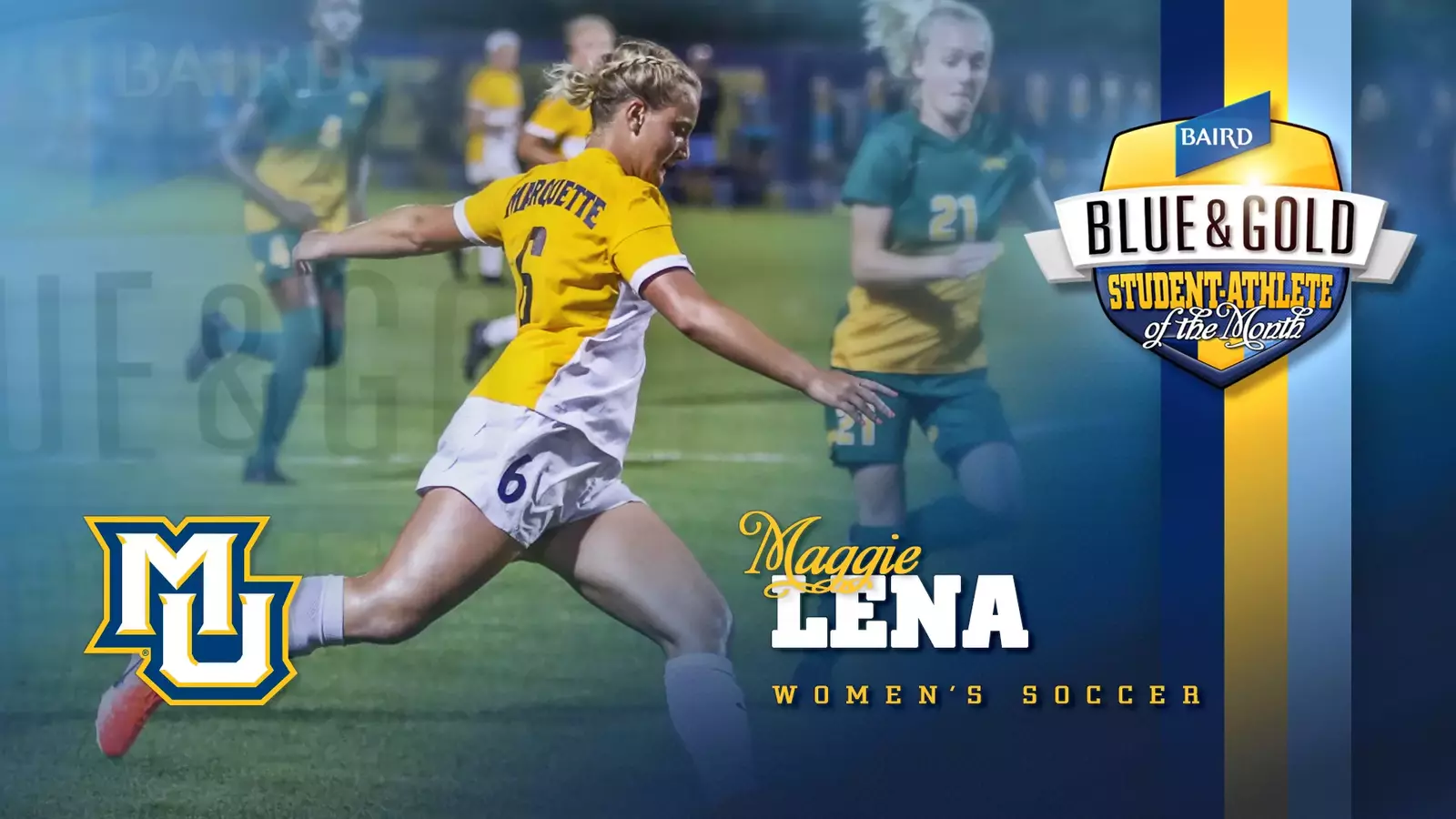 Maggie Lena is the Baird Student-Athlete of the Month - Marquette ...