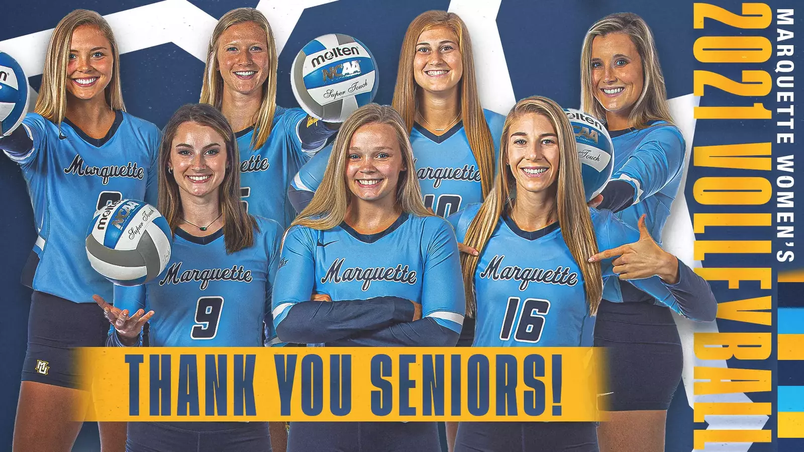 Volleyball hosts Alumnae Weekend; Senior Night is Saturday - Marquette ...