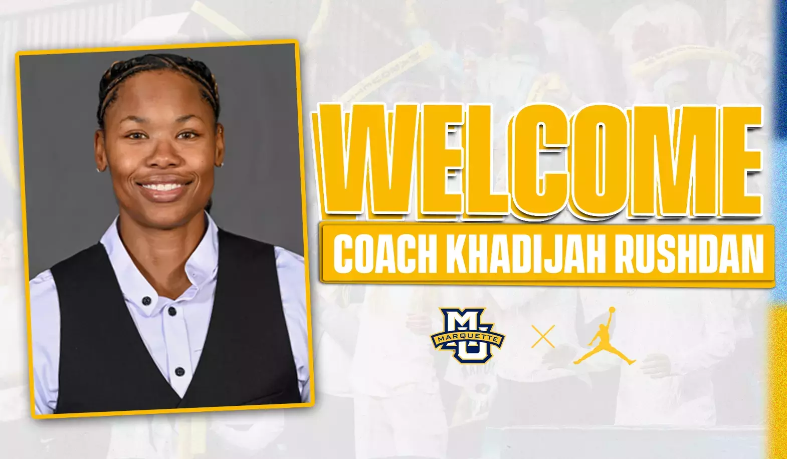 WBB Adds Khadijah Rushdan As Assistant Coach - Marquette University ...