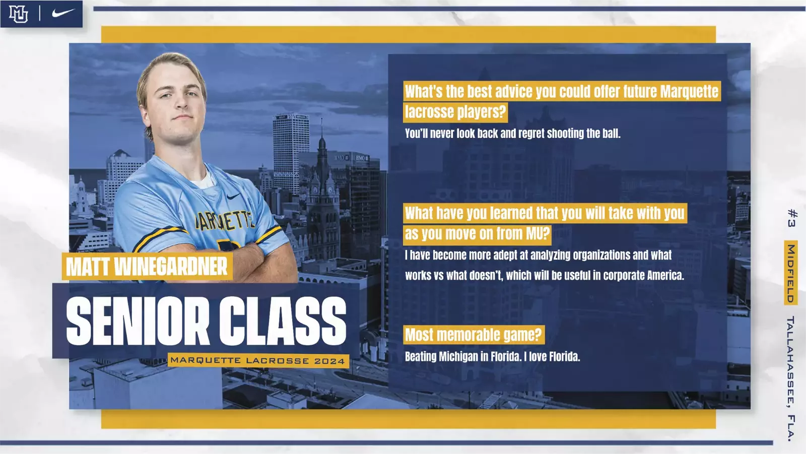 Senior Reflections: Matt Winegardner - Marquette University Athletics