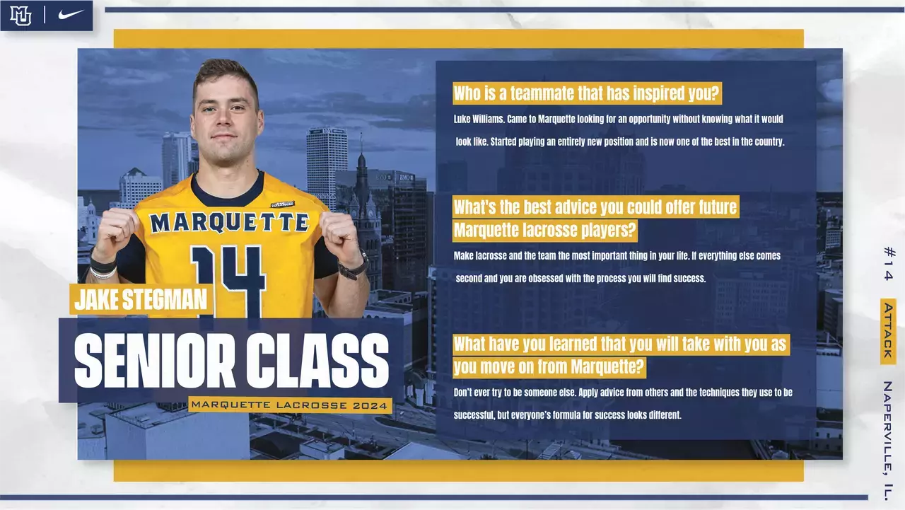 Senior Reflections: Jake Stegman - Marquette University Athletics