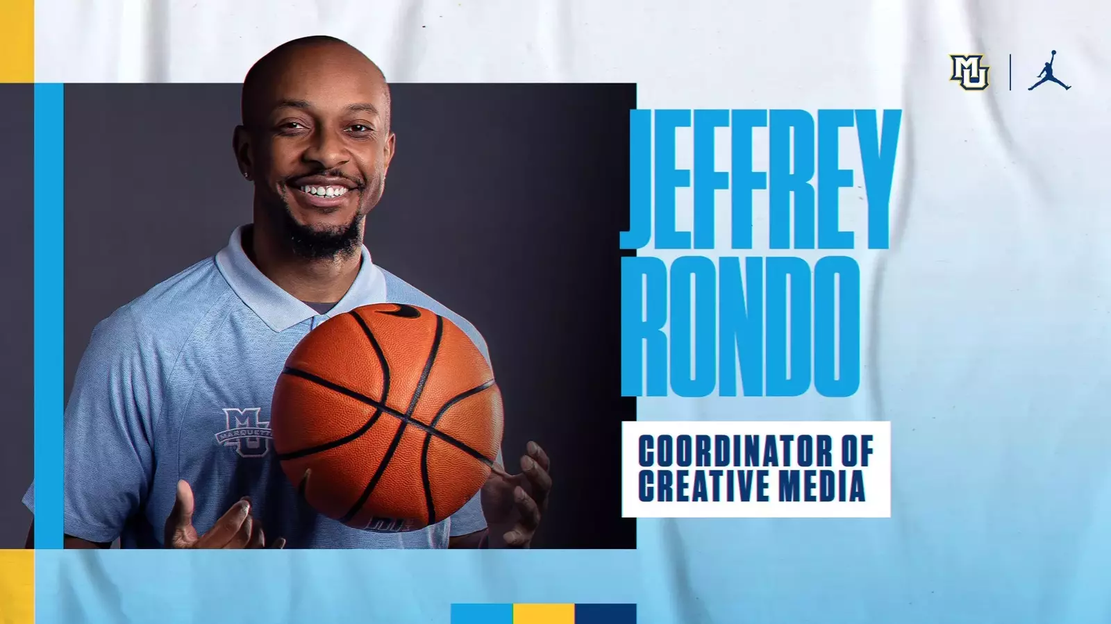 WBB Adds Jeffrey Rondo as Coordinator of Creative Media - Marquette ...