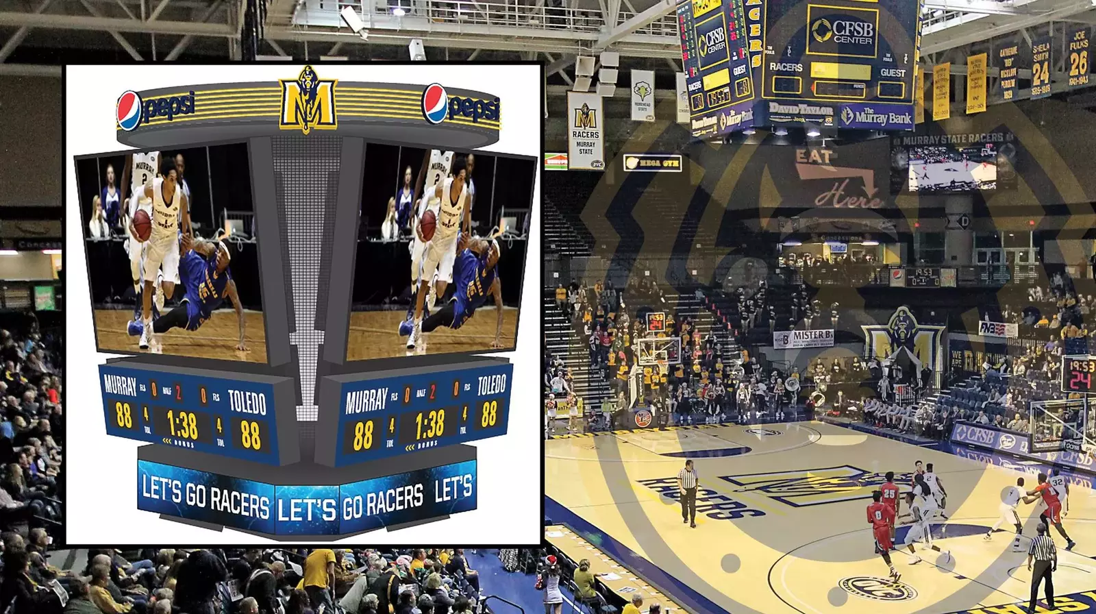 Update on New State-of-the-art Videoboard in CFSB Center - Murray State ...