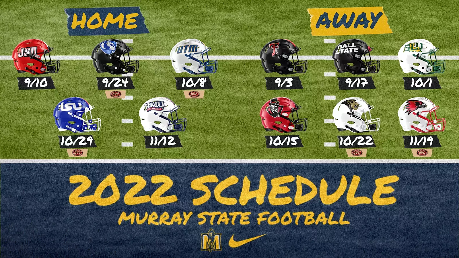 Racers Announce 2022 Football Schedule - Murray State University Athletics