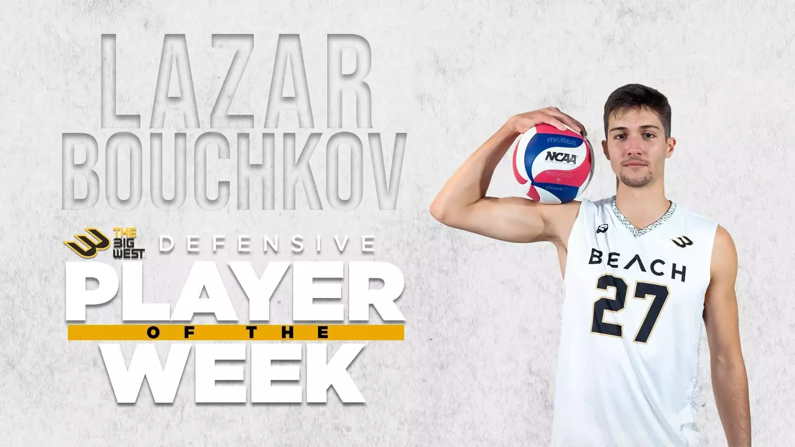 Lazar Bouchkov Earns Second Consecutive Big West Defensive Player Of ...