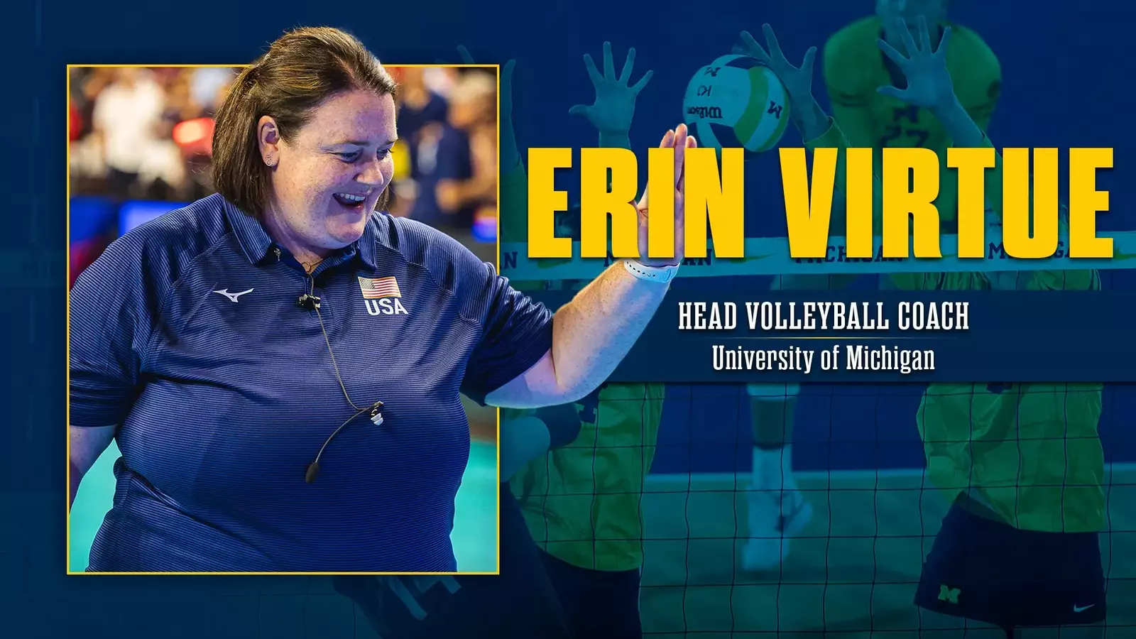 Erin Virtue Announced as Michigan Volleyball Coach - University of ...