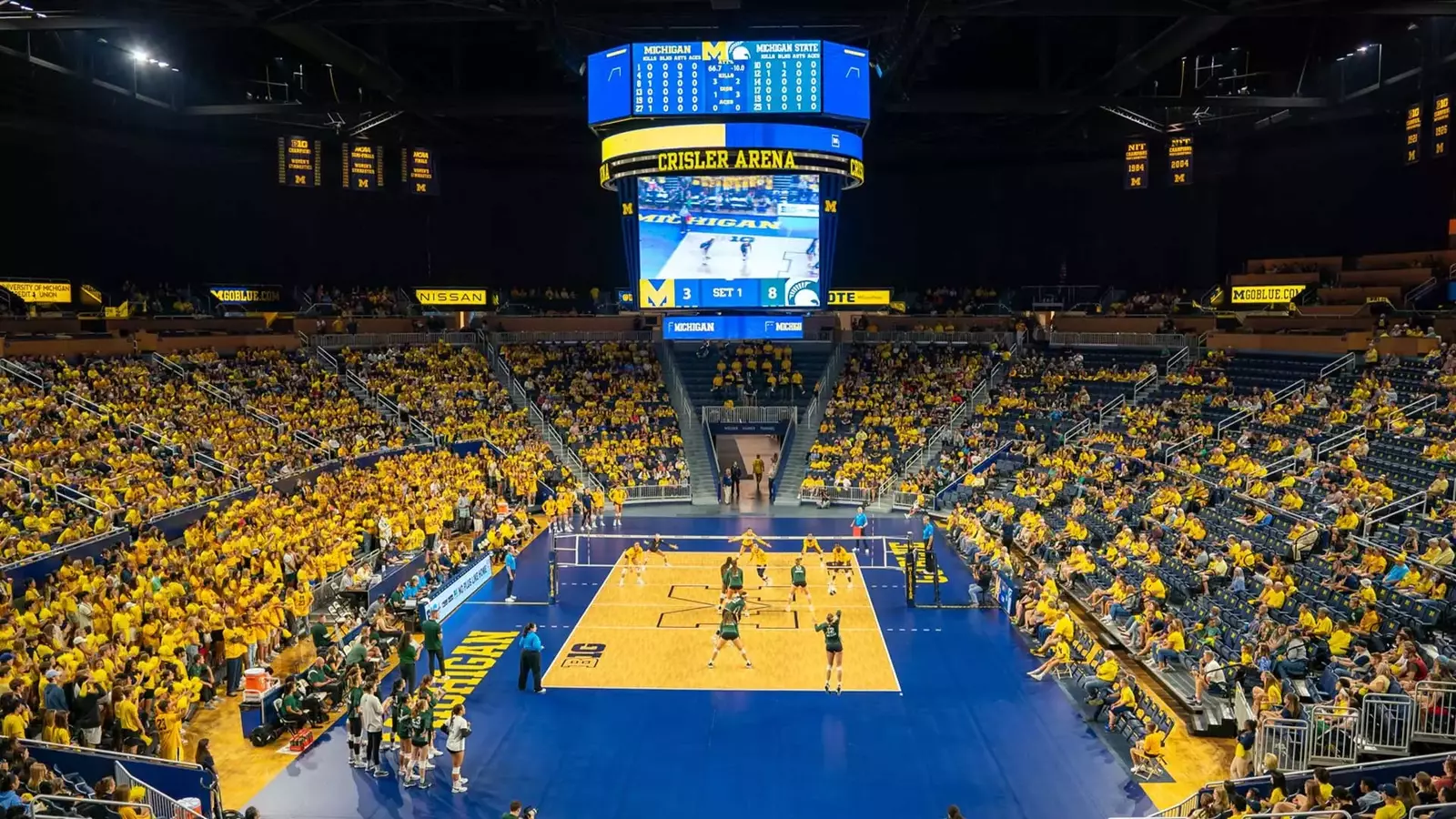 Michigan Falls to MSU in Conference Opener in Front of 6,500 at Crisler ...