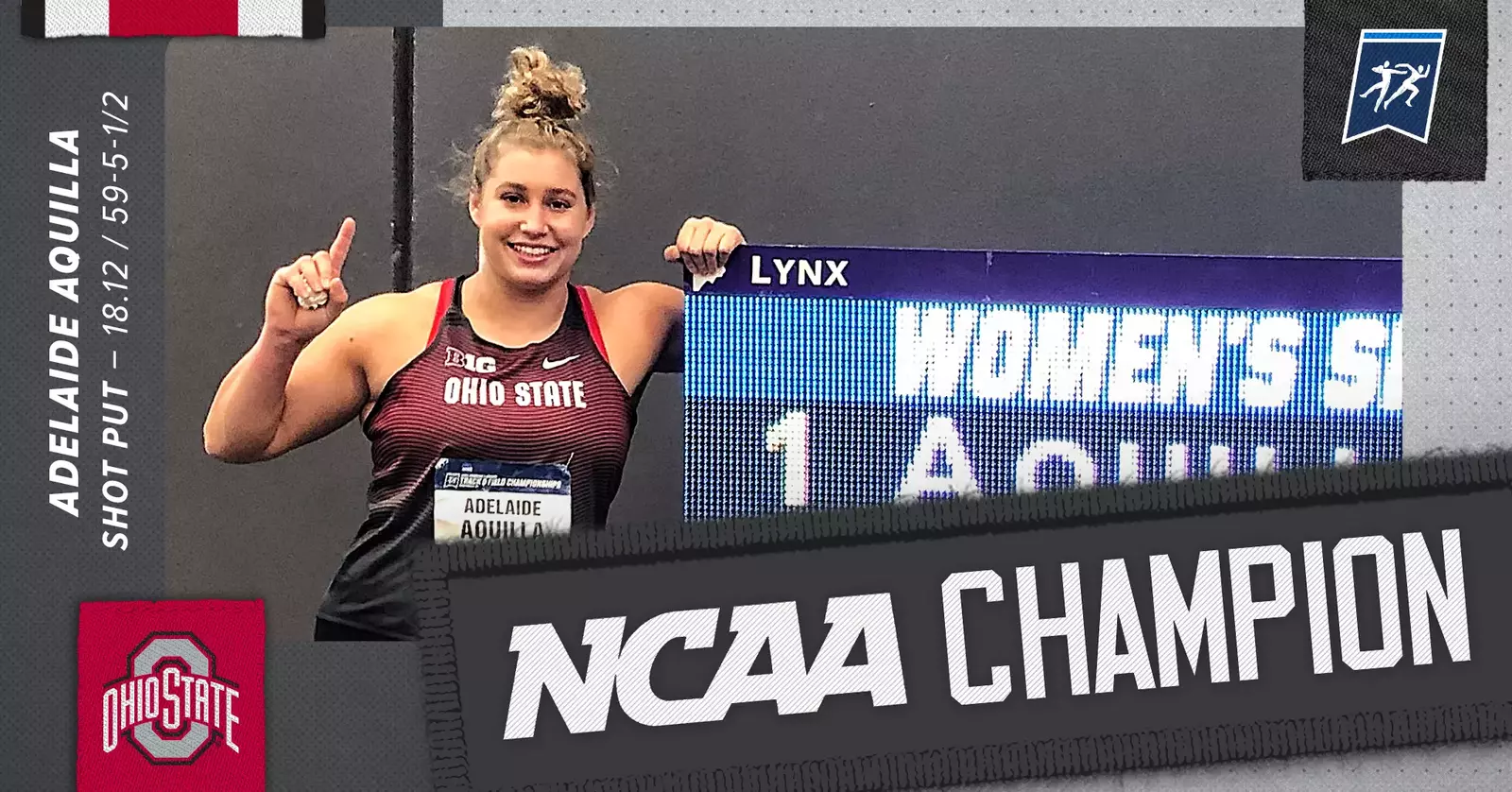 Adelaide Aquilla Wins Shot Put National Championship - Ohio State