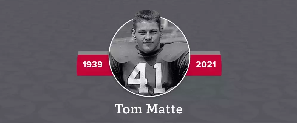 Tom Matte, 1960 Football Team MVP, Passes Away - Ohio State