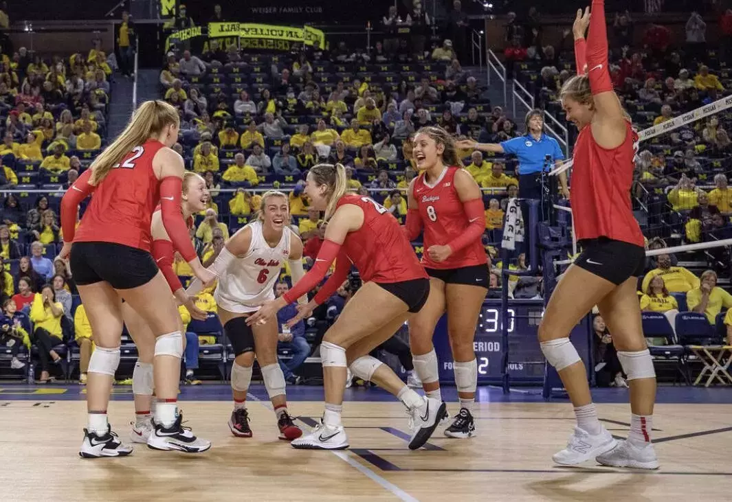 Buckeyes Take Mid-Week Rivalry Match in Four Sets - Ohio State