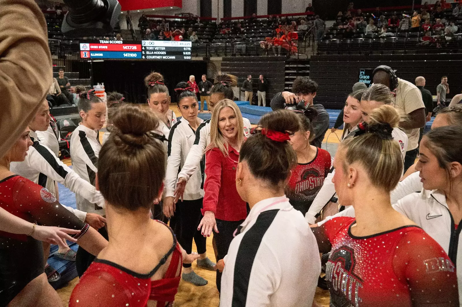 No. 12 Buckeyes Earn First B1G Win of the Season, Score 197.100 Against ...