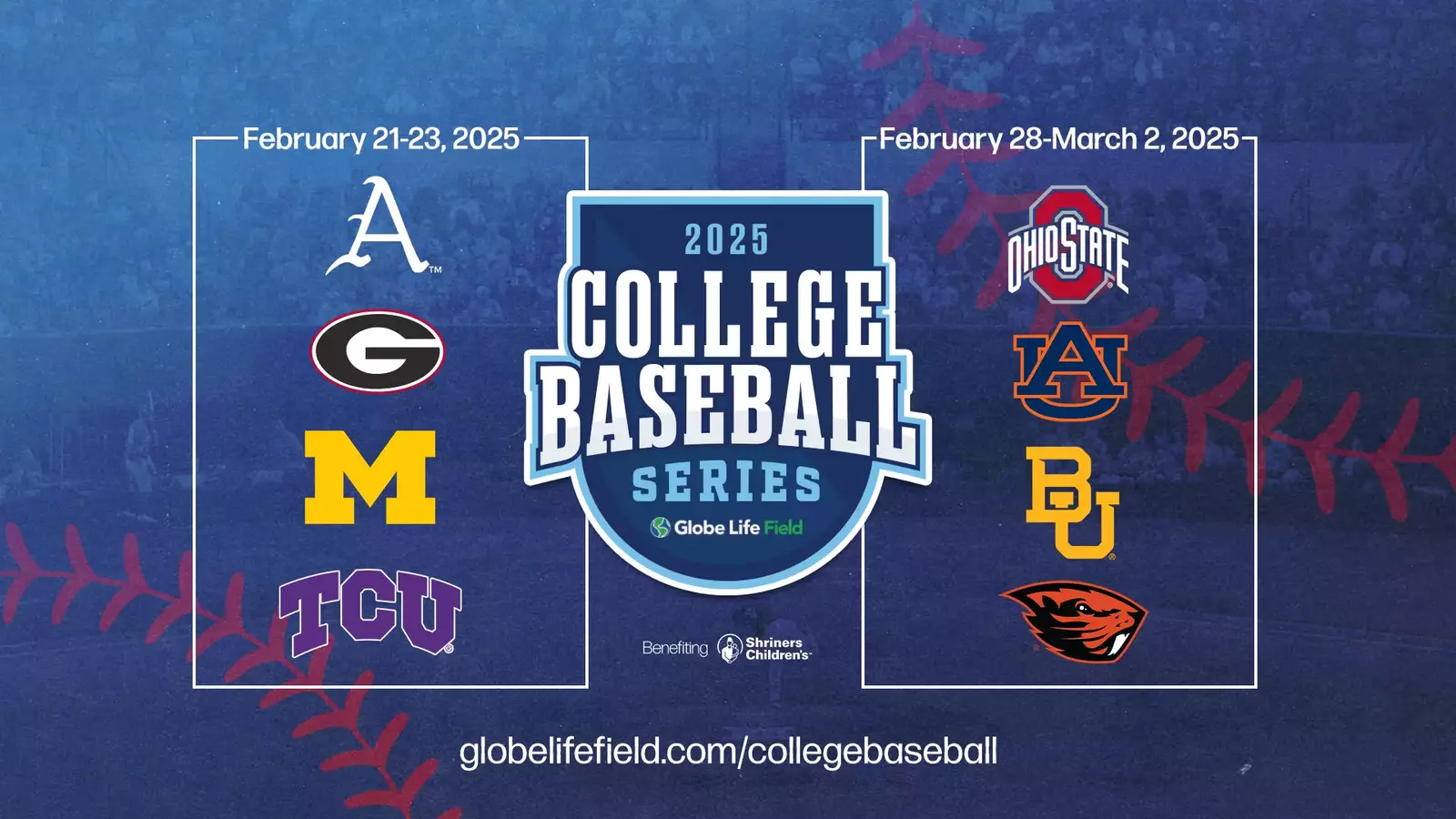 Buckeyes to Play in 2025 College Baseball Series at Globe Life Field ...