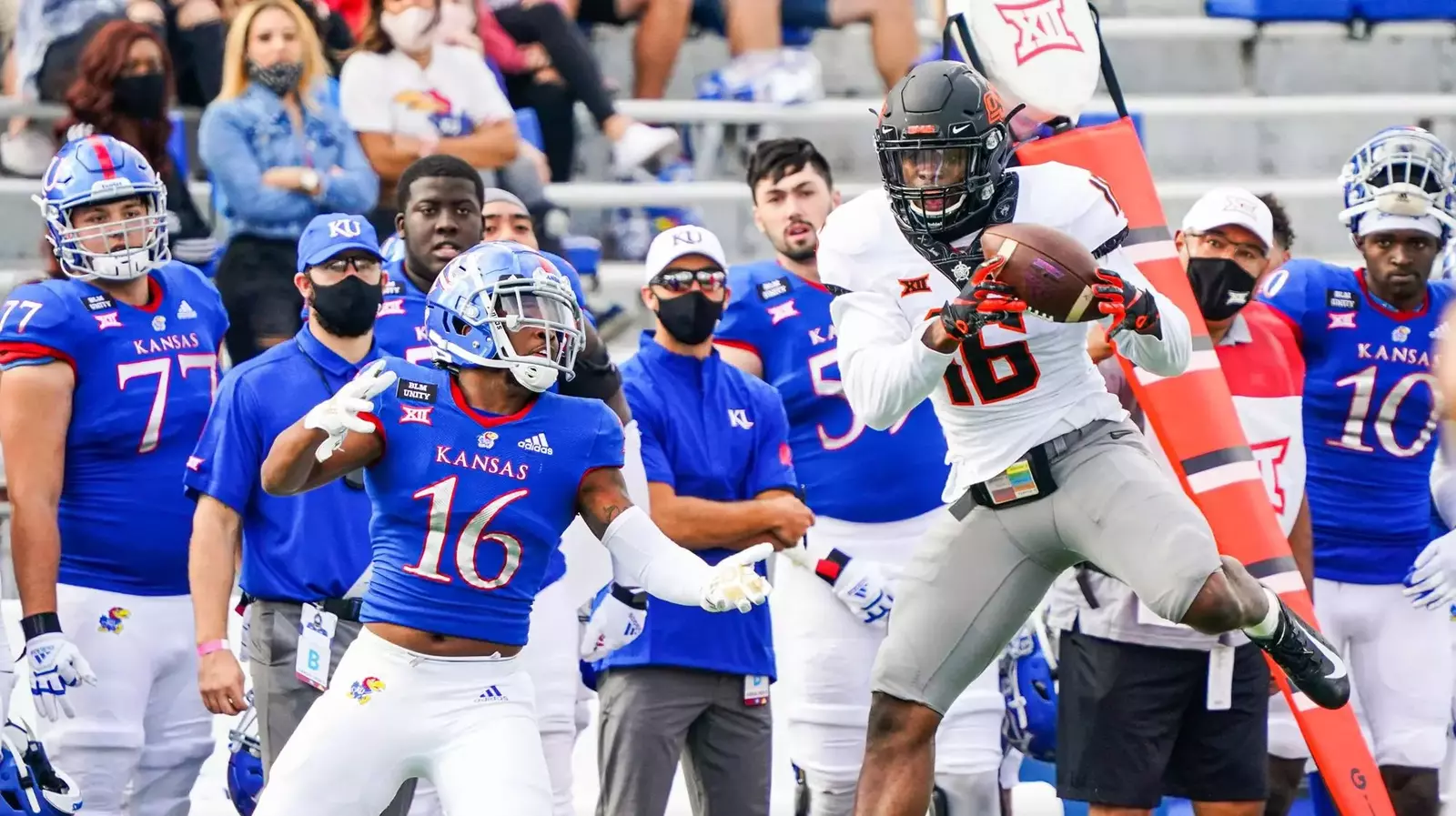 Cowboys Roll in Lawrence, 47-7 - Oklahoma State University Athletics