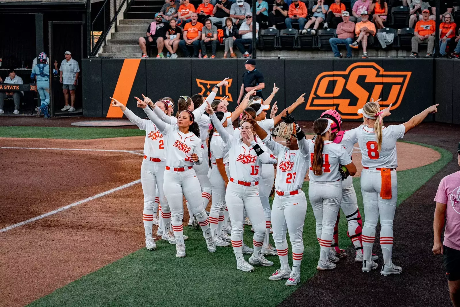 Cowgirl Softball claims pair of wins against Kansas - Oklahoma State ...