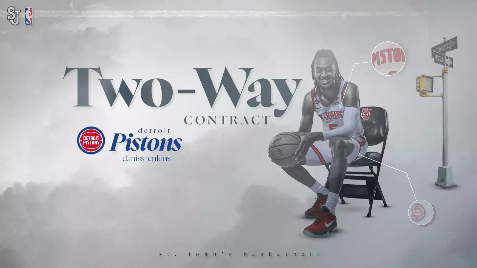 Daniss Jenkins Officially Signs Two-Way Deal with Detroit Pistons - St ...